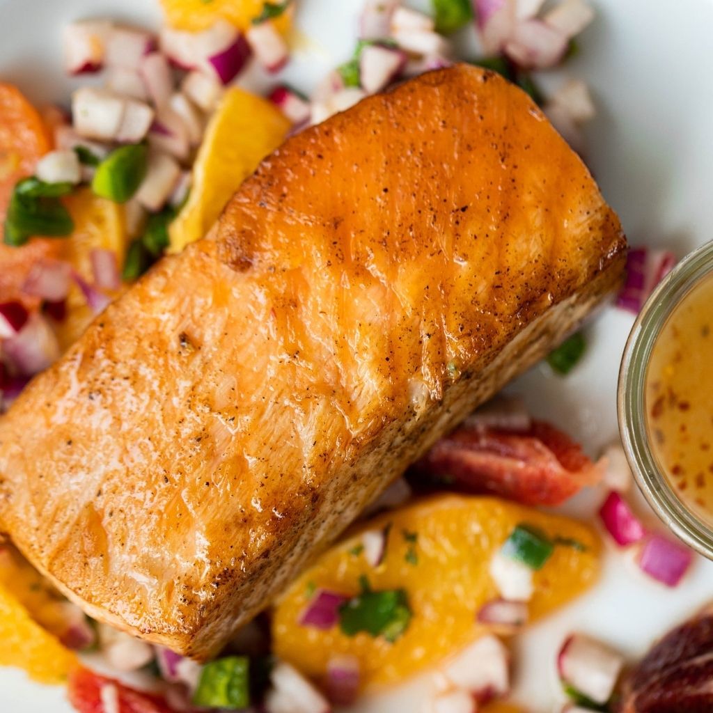 Seared Opah with Citrus Salsa | OC Wild Seafood